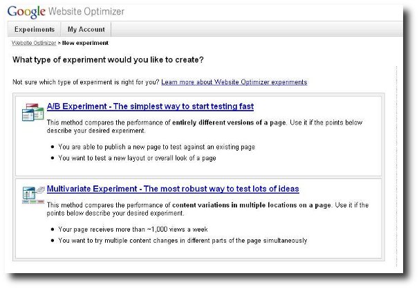 Google Website Optimizer « Web Moves Blog
